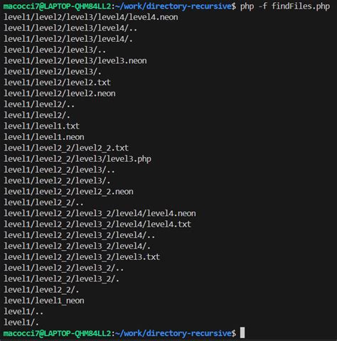 【php】ディレクトリ内のファイルを再帰的に検索 Macocci7s Blog