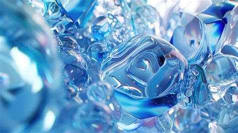 Premium Photo A Stunning 3d Abstract Render Featuring A Glass