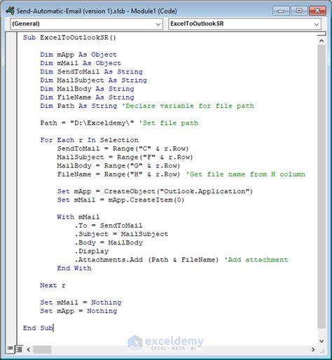 How To Send Automatic Email From Excel To Outlook 4 Methods