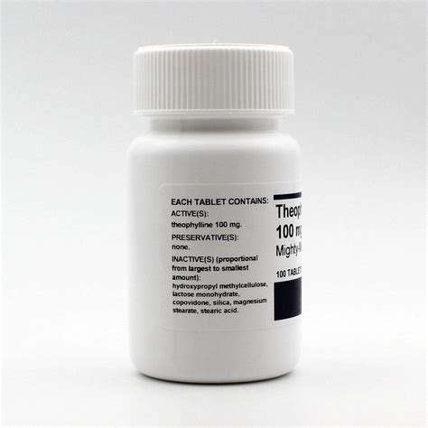 Theophylline Exended Release Compounded Tablets Vetrxdirect