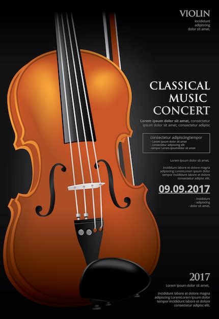 Premium Vector The Classical Music Concept Violin Vector Illustration