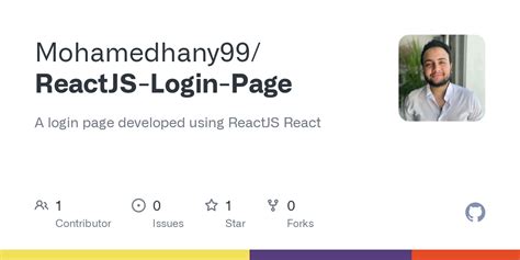 Github Mohamedhany99reactjs Login Page A Login Page Developed Using