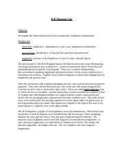 H R Diagram Lab Docx H R Diagram Lab Objective Investigate The Relationship Between Stars