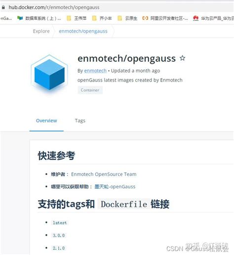 使用docker部署opengauss 知乎