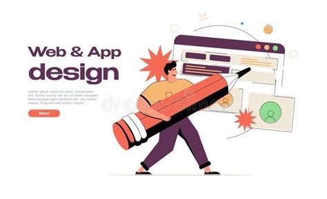 Man Is Working On Ui Ux Design Project Designer Drawing Scetch In