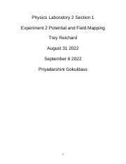 Understanding Electric Potential And Field Mapping In Physics Course Hero