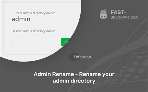 Admin Rename Rename Your Admin Directory On Opencart 3 X