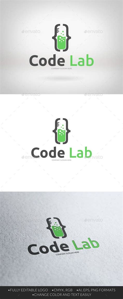 Code Lab Logo Lab Logo Coding Logo Logo Design Template