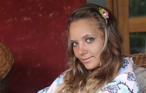 Wallpaper Smile Blue Eyes Model Portrait Katya Clover For Mobile