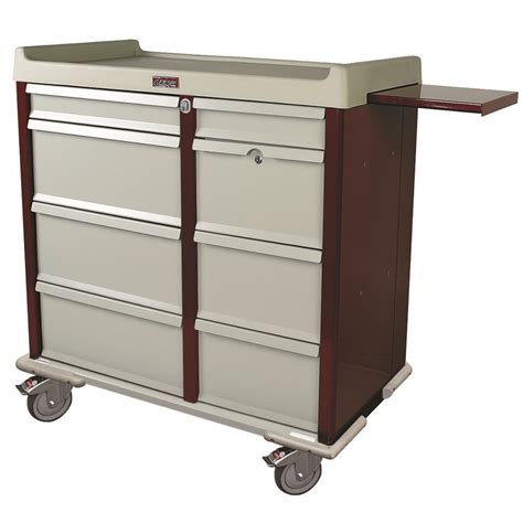 Harloff Al602pc Punch Card Medication Cart Aluminum