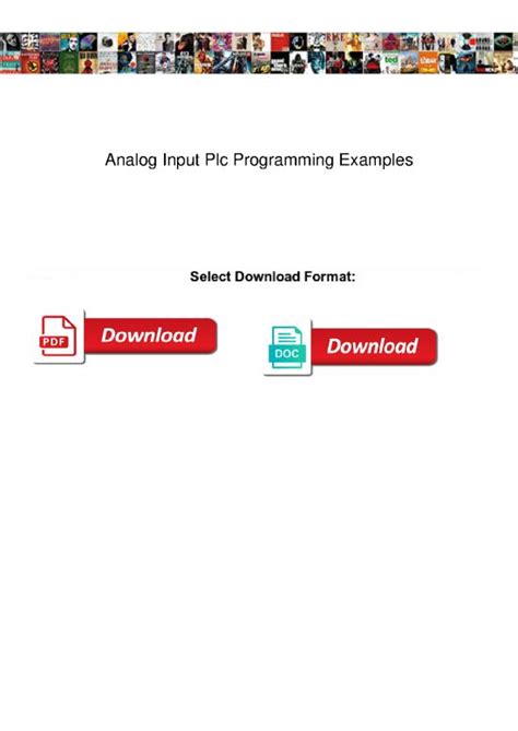 Programming Pdf 186533 Analog Input Plc Programming Examples