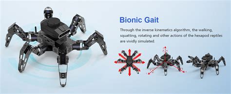 Xiaor Geek Hexapod Robot Kit For Jetson Nano 3d Depth Camera Ros Lidar Mapping