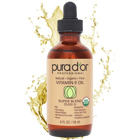 Pura Dor Organic Vitamin E Oil Blend