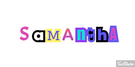 Samantha Name Animated  Logo Designs