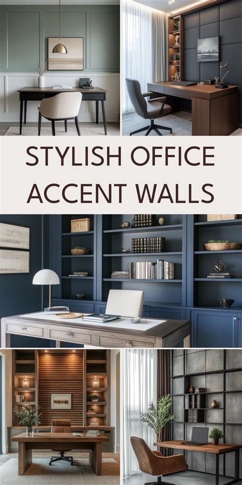 20 Stylish Home Office Accent Wall Ideas Youll Love Office Feature