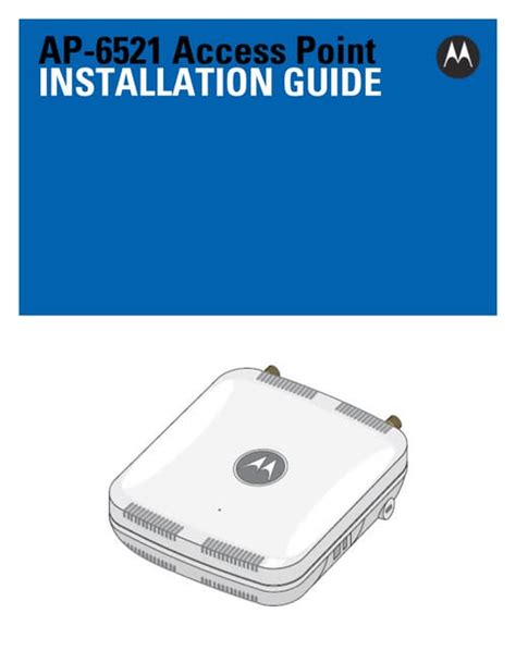 Motorola Solutions Ap 6521 Access Point Installation Guide Wi Ng 55