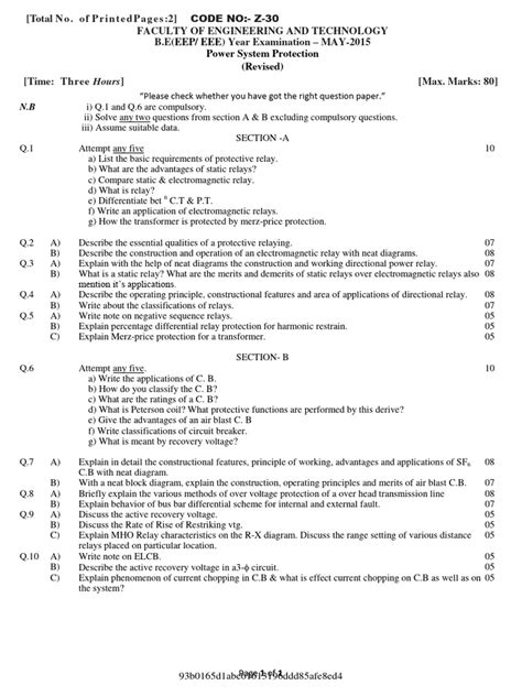 Power System Protection Pdf Manufactured Goods Electricity