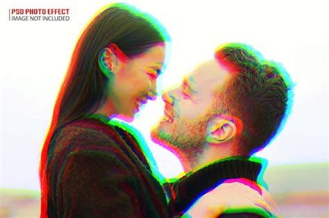Premium PSD RGB Color Split Channel Photo Effect