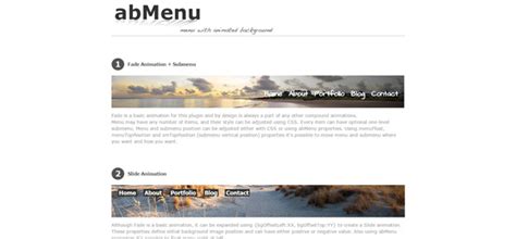 Jquery Menu Plugins For Animating Your Menus Code Geekz