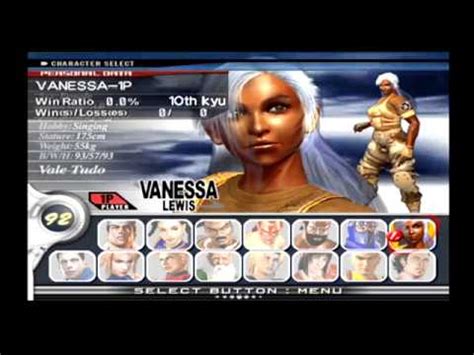 Virtua Fighter 4 Evolution Arcade Mode Vanessa Lewis Youtube