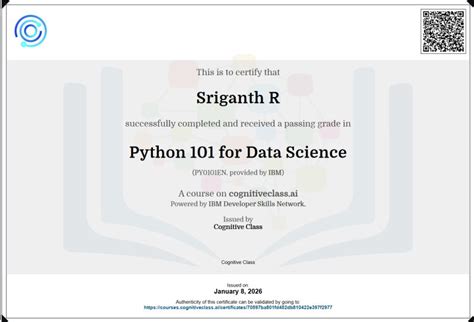 Python Learning Datascience Coding Continuouslearning Sriganth R