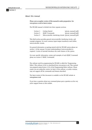 Picaxe Manual Interfaces PDF