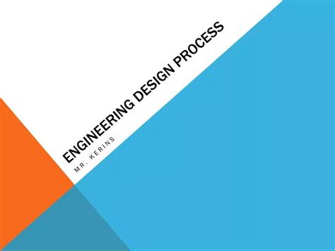 Ppt Engineering Design Process Powerpoint Presentation Free Download