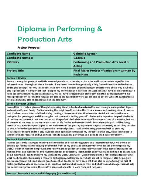 Project Proposal Form Variations Pdf Thought Cognition