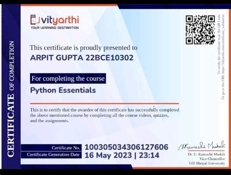 Arpit Gupta On Linkedin Development Creative Python Education Vitbhopal Lionofvitbhoapl