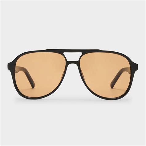 Poseidon Deux Gold Uni Sex Oval Sunglasses Le Specs