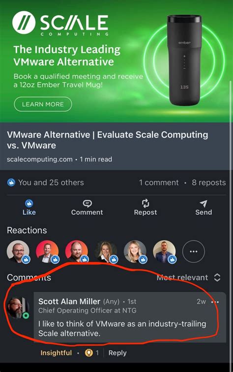 jeff ready on linkedin virtualization vmware scalecomputing
