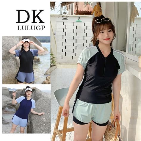 50 80kgชุดว่ายน้ําสาวอวบ ชุดสาวอวบ ขนาดใหญ่ ทูพีช ผ้าเนื้อดี มีเชือกผูก เป็นยางยืด กันuv กางเกง