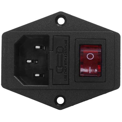Buy Modular IEC C AC Socket With Fuse Holder And Rocker Switch AC Online In India At
