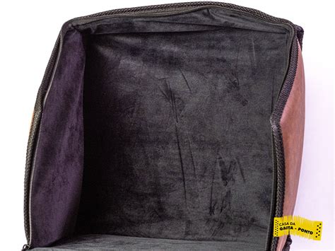 Bag Premium P Gaita Ponto 8bx C Alça De Mão E Mochila Cor Caramelo