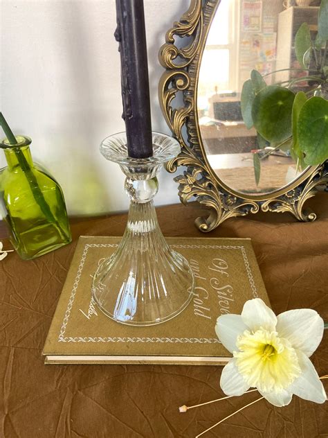 Flat Glass Pedestal Candle Holders At Chloe Bergman Blog