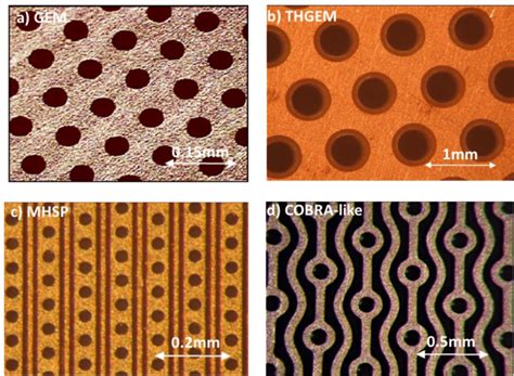 Different Perforated Electrodes Discussed In This Work A GEM With Download Scientific