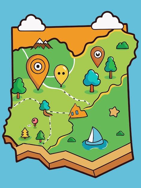 Park County Map Vectors And Illustrations For Free Download