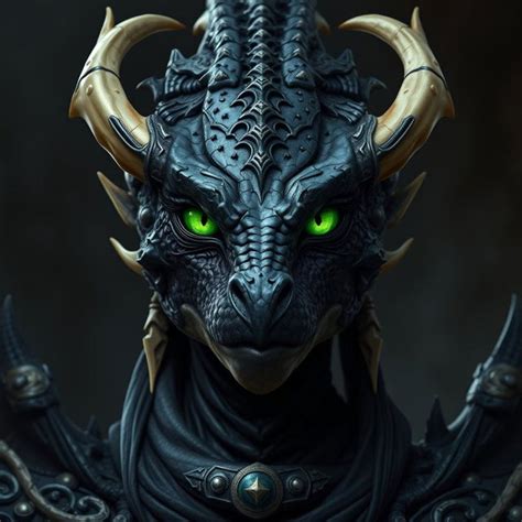 Explore The Fierce World Of Dandd Female Black Dragonborn Character