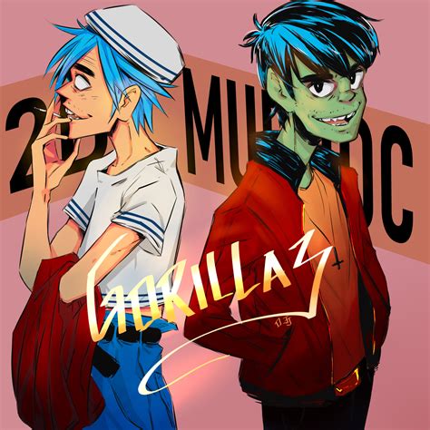 Gorillaz Murdoc And 2d