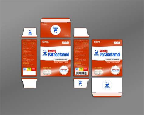New Reality Healthcare Paracetamol Extra Packaging Design Healthcare Design Packaging Design