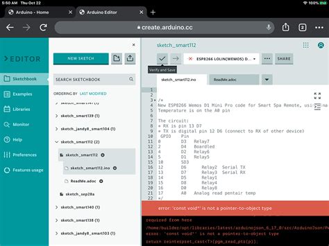 Arduino Online Browser Creator Library Json Broken General Guidance