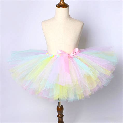 Пастелна пола пачка с еднорог за бебета момичета танцови пачки детски поли от тюл за рожден