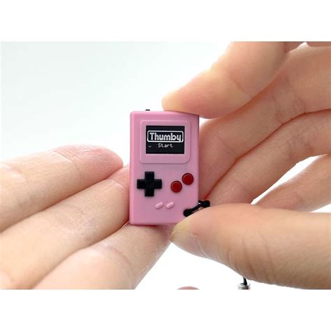 Tinycircuits Thumby Pink Tiny Game Console Playable Programmable Keychain Electronic