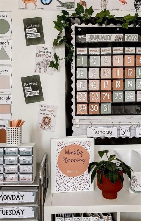 Boho Plants Classroom Decor Rustic Boho Theme Miss Jacobs Plants Classroom Modern Boho