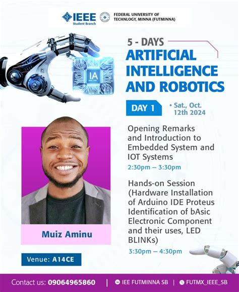 Ieee Ai Robotics Futminna Ieeefutminnasb Innovation Iot