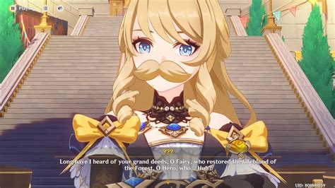 King Navia With Mustache Event Cutscene Genshin Impact Youtube
