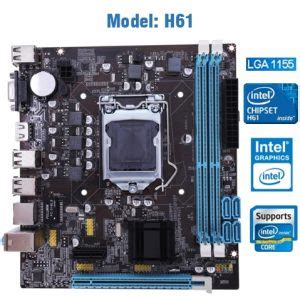 Motherboard Tg H61 Chipset Intel H61 Lga 1155 Ddr3 Sata Usb 20