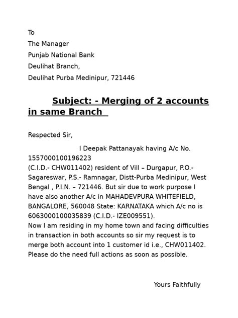 bank account application pdf