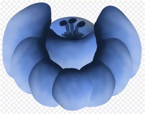 格谢尔绘画剪贴画 蓝色花PNG图片素材下载 图片编号1080051 PNG素材网