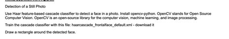 Solved Detection Of A Still Photo Use Haar Feature Based